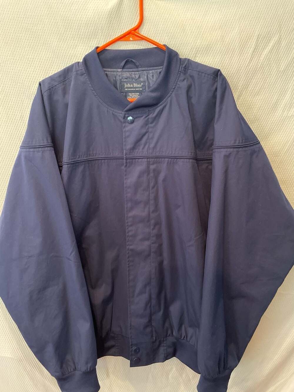 John Blair | Jackets & Coats | Vintage John Blair Navy Blue Fullzip ...